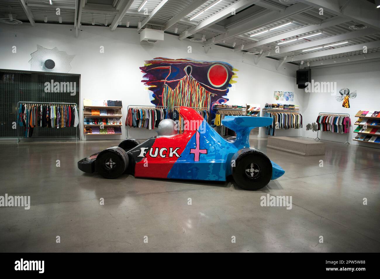 Interior showroom of Supreme brand store on the Sunset Strip in Los ...