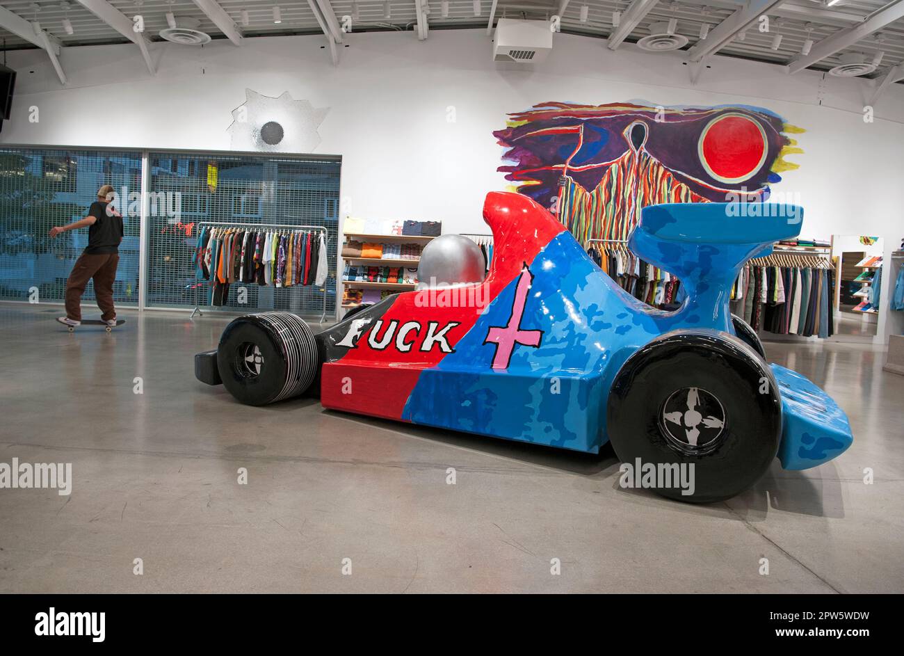 Interior of Supreme shop on the Sunset Strip in Los Angeles, CA Stock ...