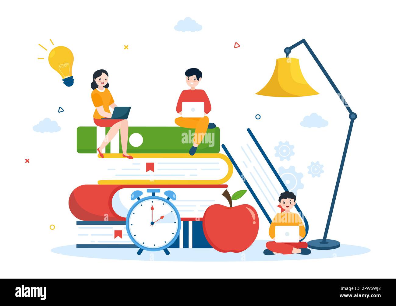 Education and knowledge Books for Learning Suitable for poster, Web and ...