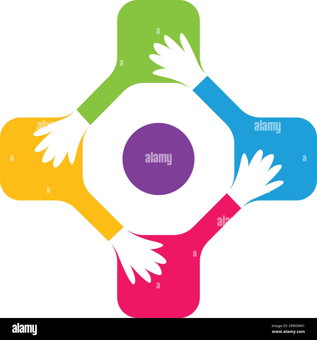 teamwork people or medical croos people icon vector illustration ...