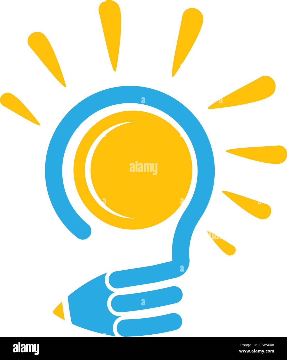 Lamp education icon logo design Stock Vector Image & Art - Alamy