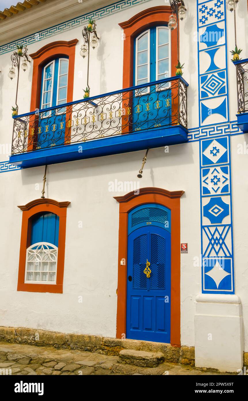 Geometric facades of Masonic influence. Houses, Portuguese-based ...