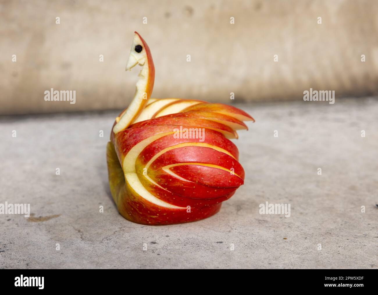 Animal-shaped decorations made of fruits Stock Photo - Alamy