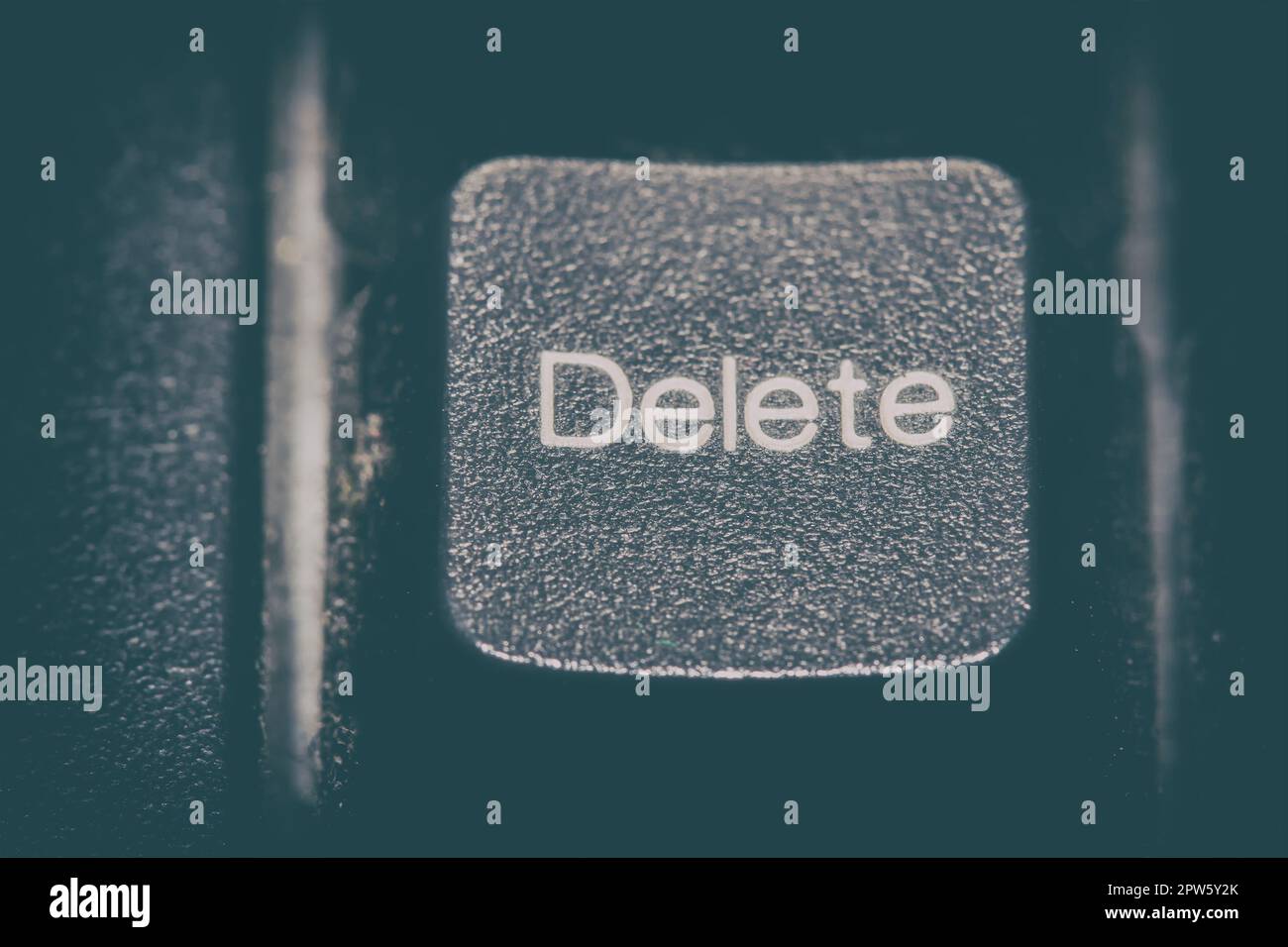 Button delete touch work lose up press push Stock Photo - Alamy