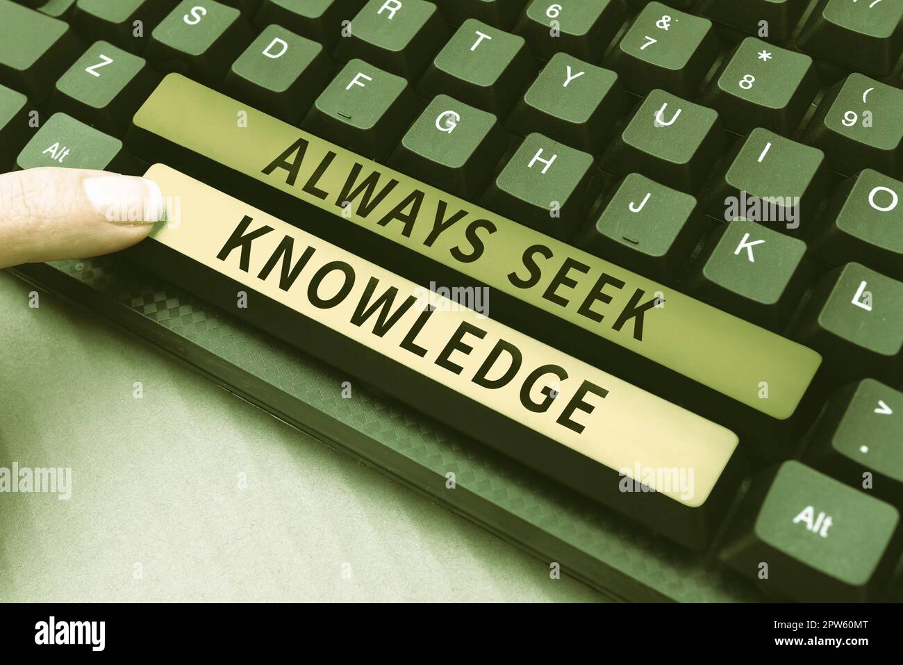 Text sign showing Always Seek Knowledge, Word for Autodidact Strong ...