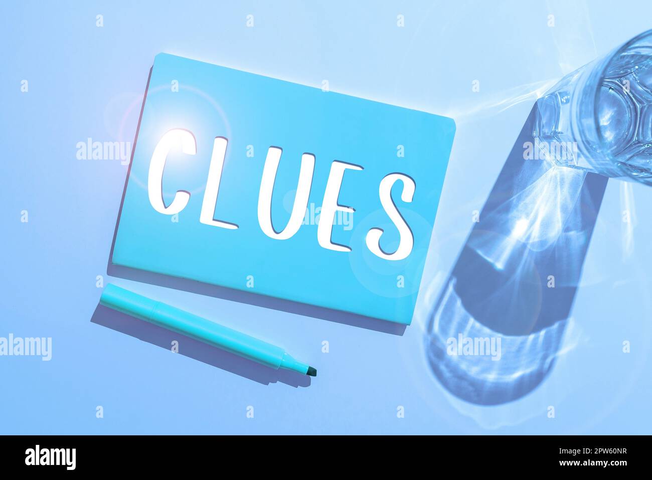 Writing displaying text Clues, Word Written on Piece of evidence ...