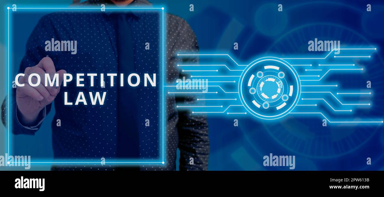 Conceptual caption Competition Law, Concept meaning regulating the ...
