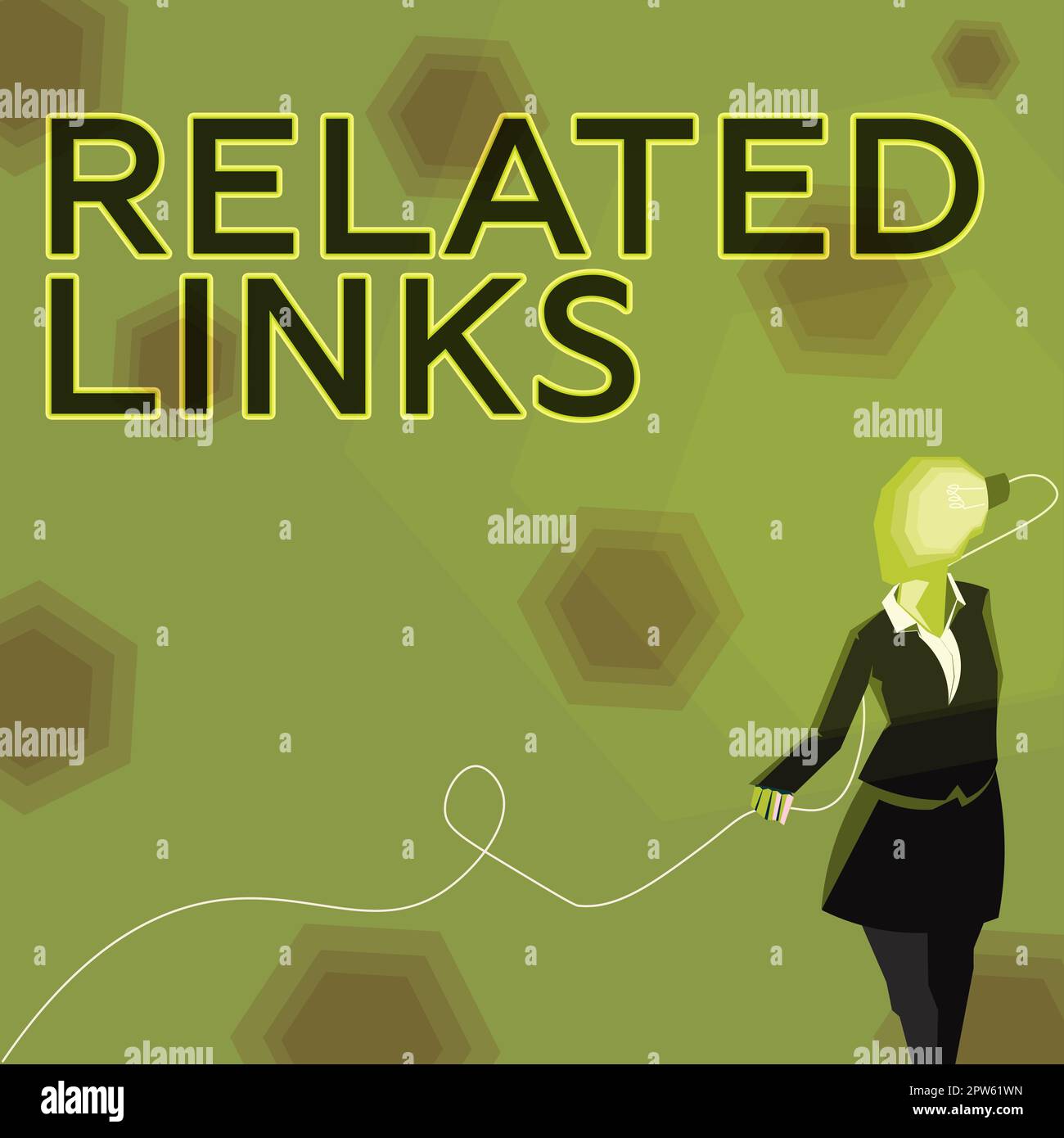 Conceptual display Related Links, Business idea Website inside a ...