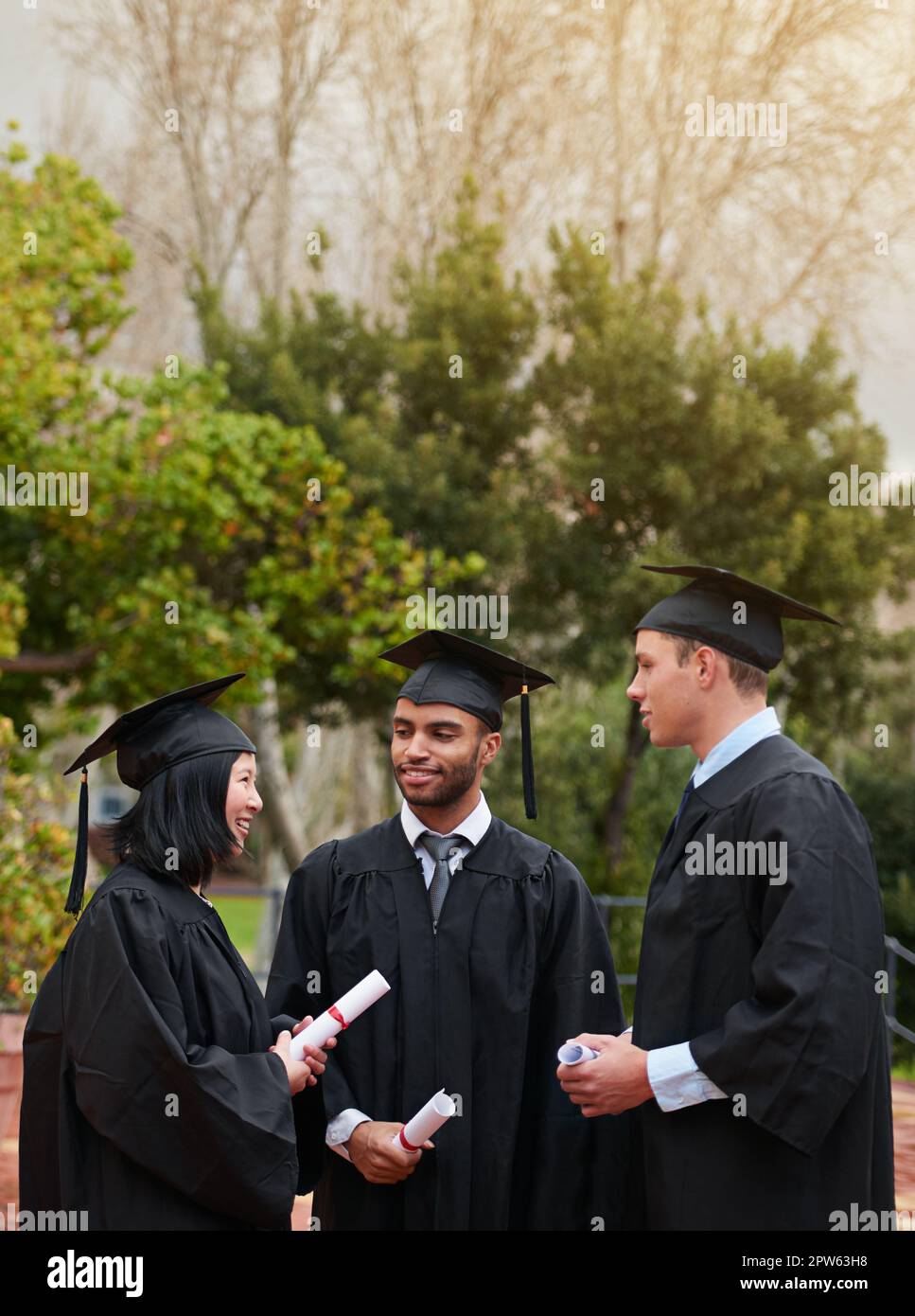 Every end has a new beginning. friends having a conversation at their ...