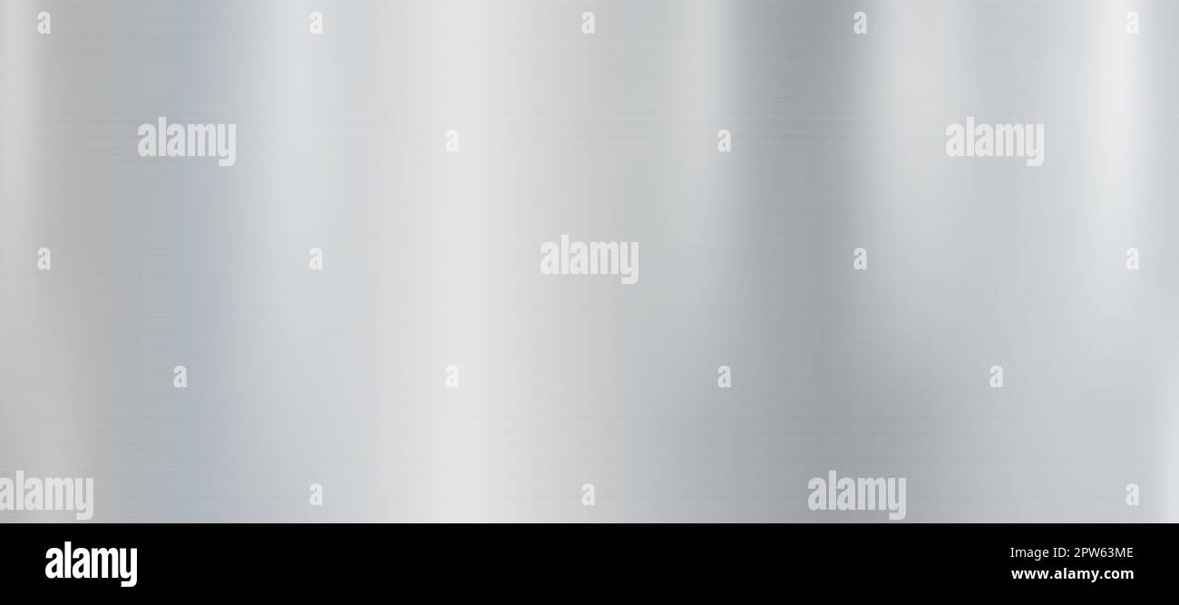 Panoramic background silver steel metal texture - Vector illustration ...