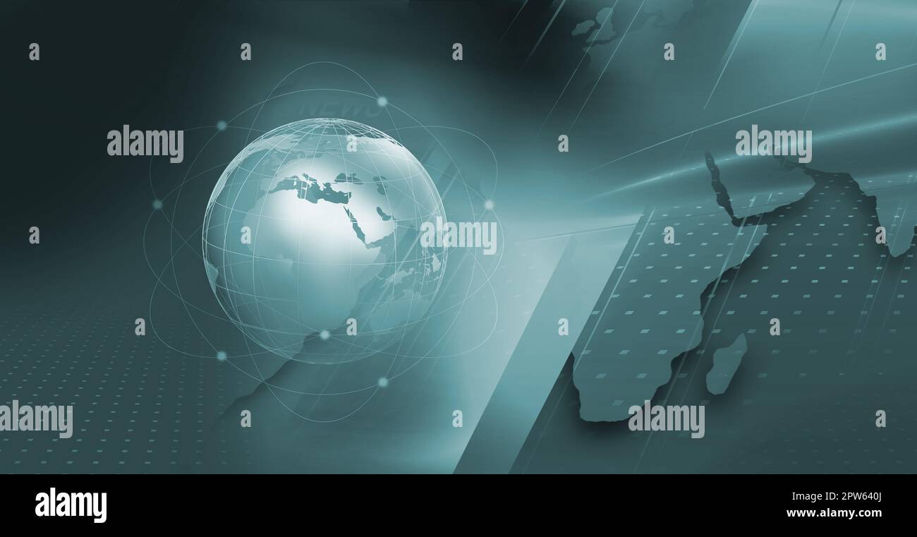 Graphical modern digital world connectivity background, modern ...