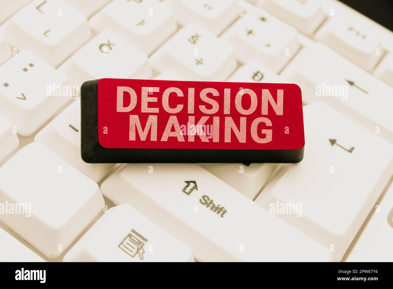 Hand writing sign Decision Making, Conceptual photo process of making ...