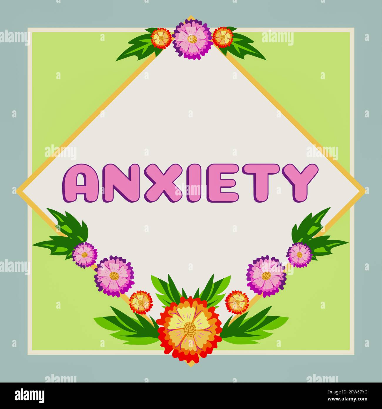 Writing displaying text Anxiety, Business overview Excessive uneasiness ...