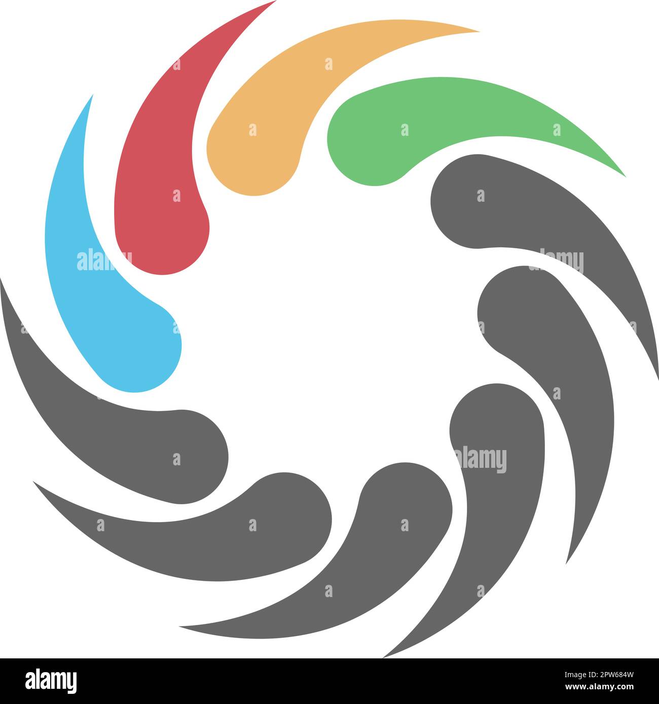 Circle and circular logo icon design Stock Vector Image & Art - Alamy