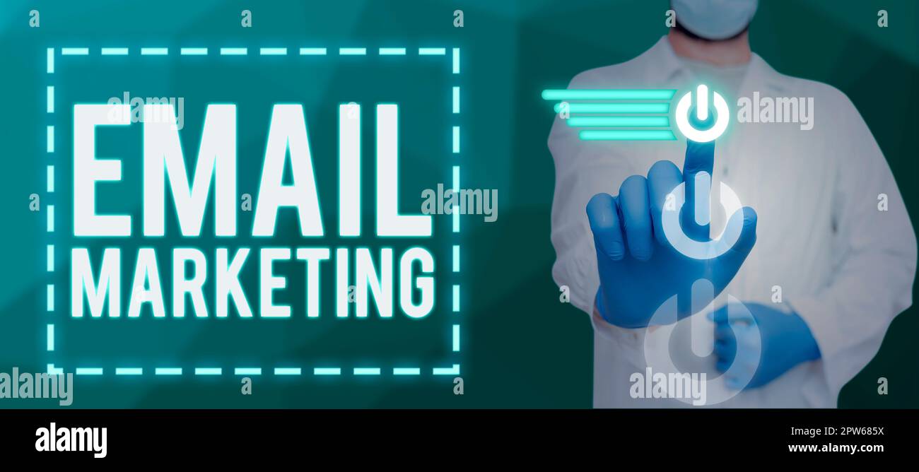 Text showing inspiration Email Marketing, Business approach act of ...