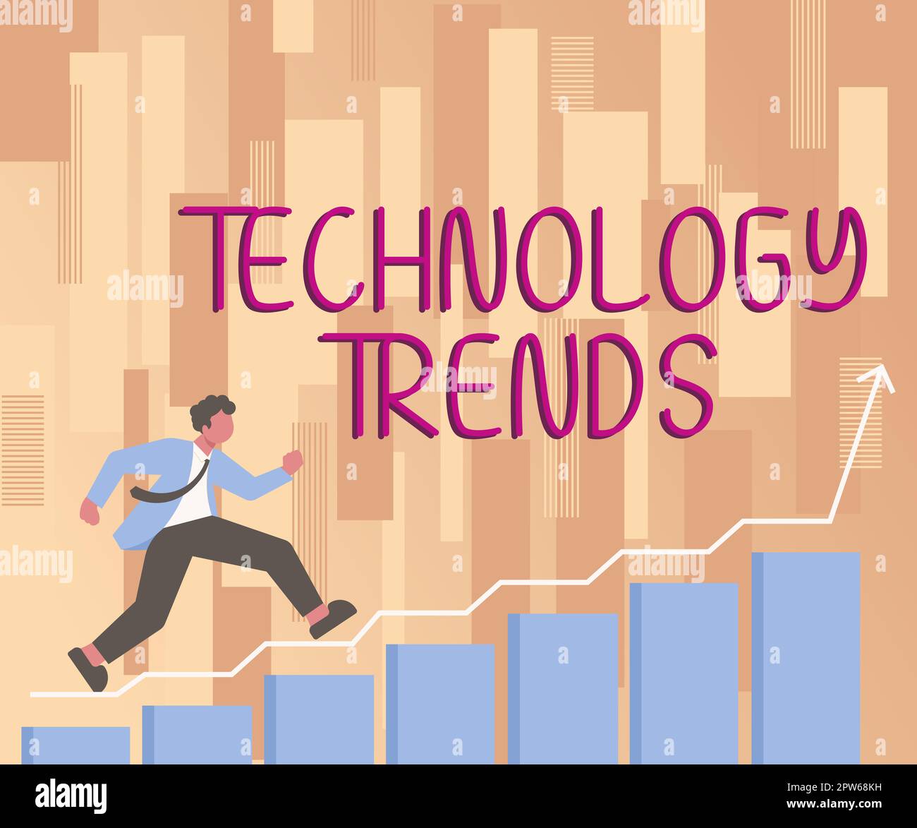 Hand writing sign Technology Trends, Concept meaning Trending Modern ...