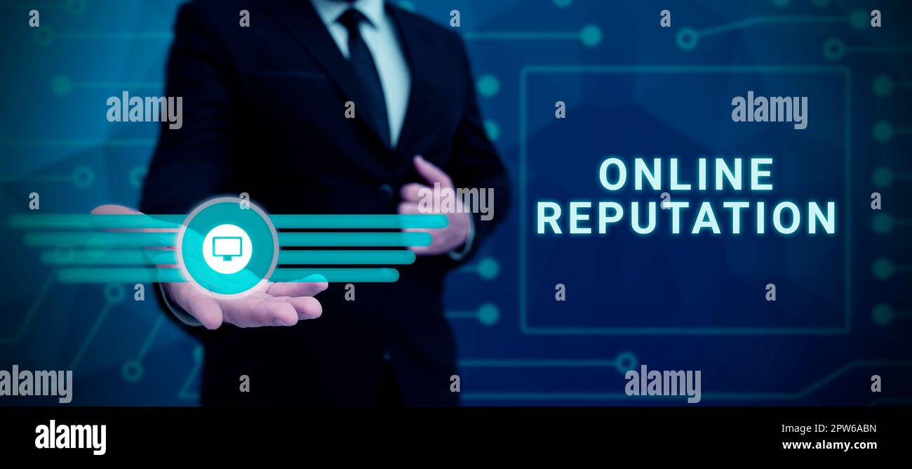 Writing displaying text Online Reputation, Business showcase ...