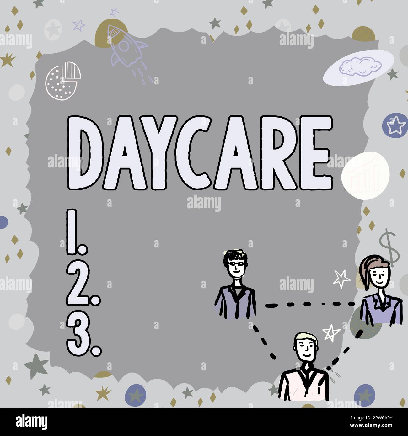 Writing displaying text Daycare, Business idea offering care to ...