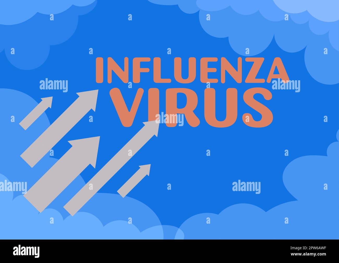 Text showing inspiration Influenza Virus, Word Written on an infectious ...