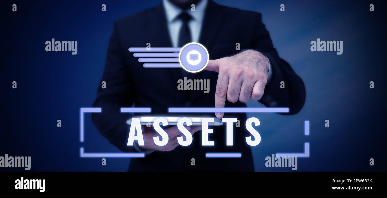 Inspiration showing sign Assets, Internet Concept item of property ...