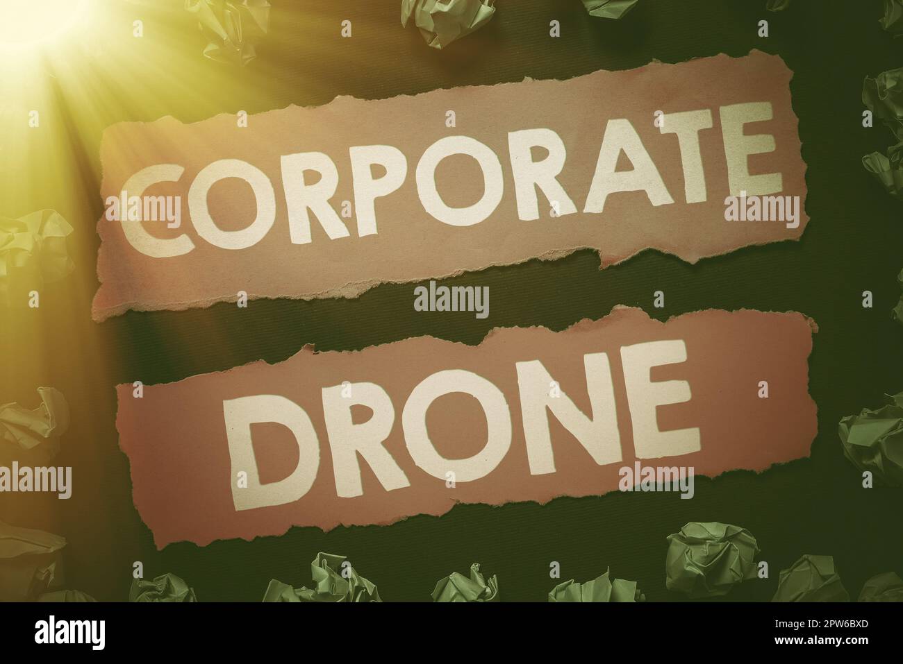 Text showing inspiration Corporate Drone, Concept meaning unmanned ...