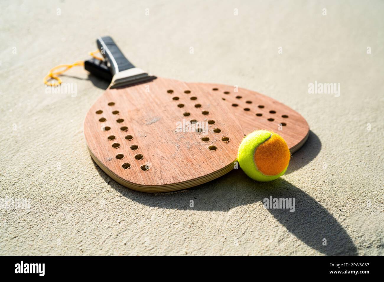 Fun Beach Sport Object. Sand Tennis Recreation Equipment Stock Photo ...