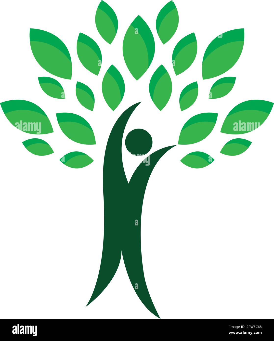 people tree icon vector concept design template Stock Vector Image ...