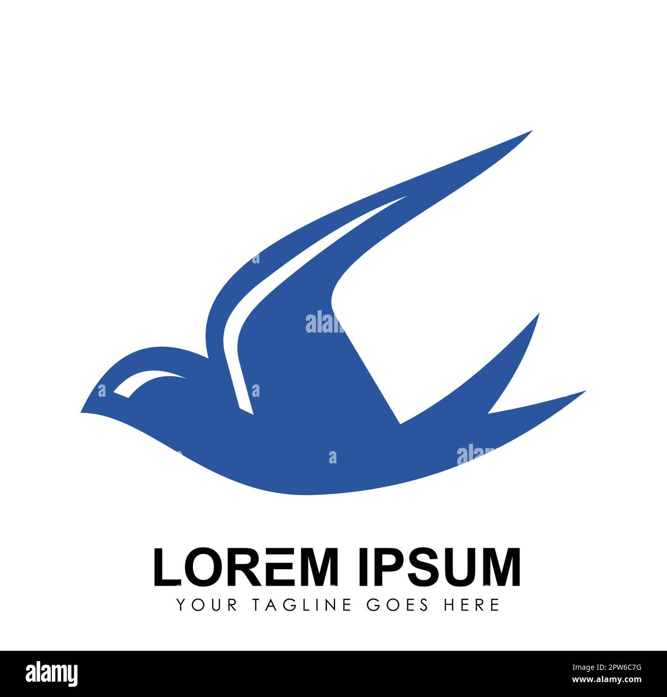 Swallow Bird Logo Vector icon Stock Vector Image & Art - Alamy