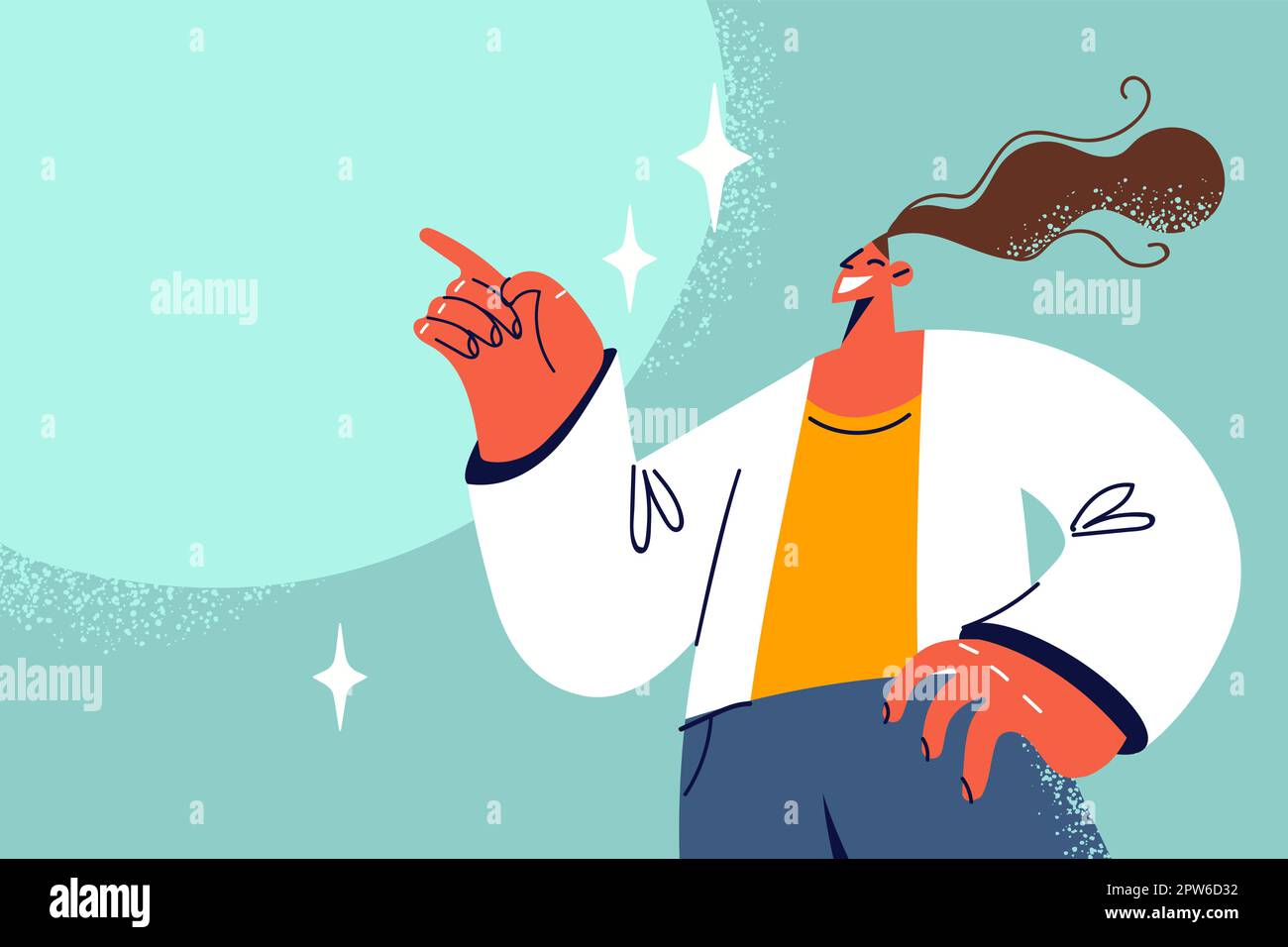 Blank female copy space Stock Vector Images - Alamy