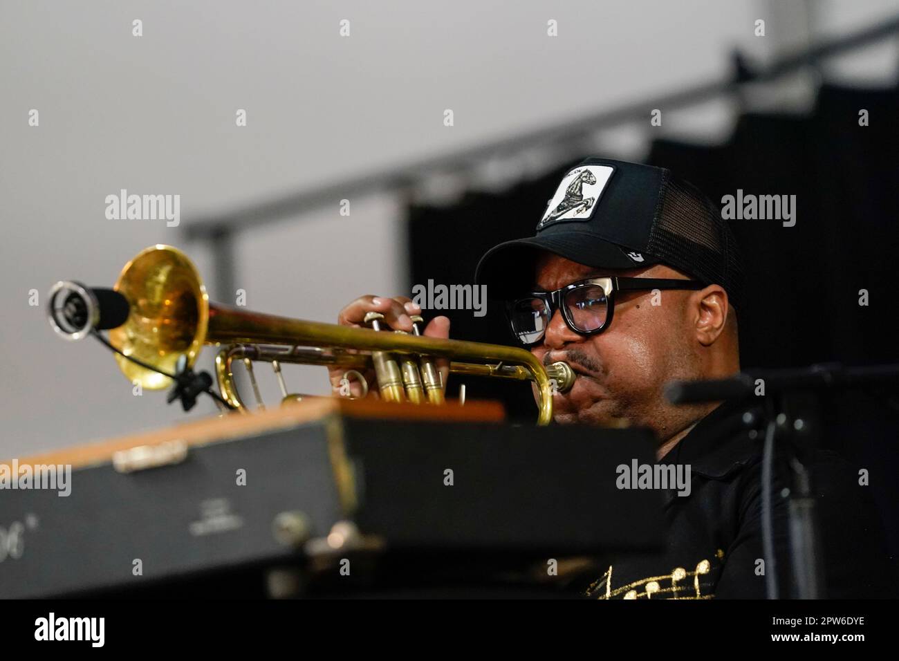 Nicholas Payton performs at the New Orleans Jazz & Heritage Festival in ...