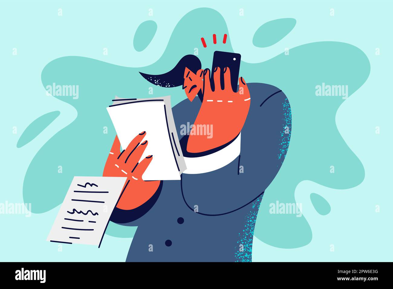 Angry paperwork Stock Vector Images - Alamy