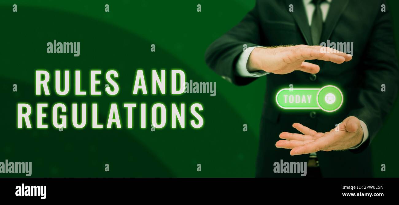 Handwriting text Rules And Regulations, Word for guidelines to follow ...