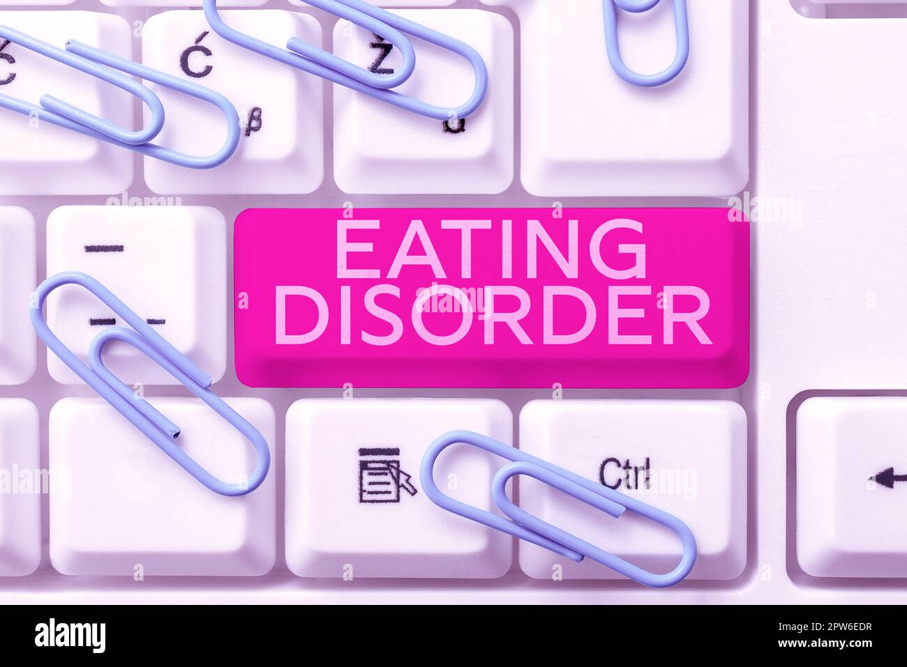 Conceptual display Eating Disorder, Business concept illnesses that are ...