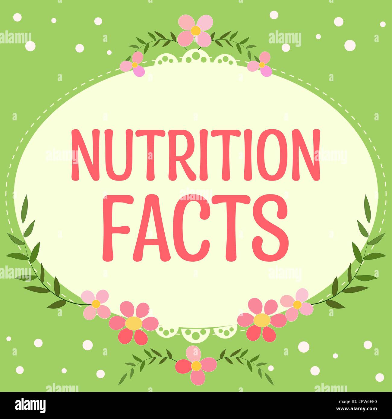 Conceptual caption Nutrition Facts, Business idea detailed information ...