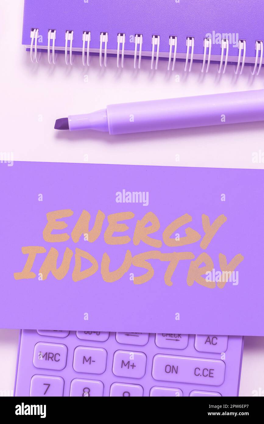 Text showing inspiration Energy Industry, Business idea industries ...
