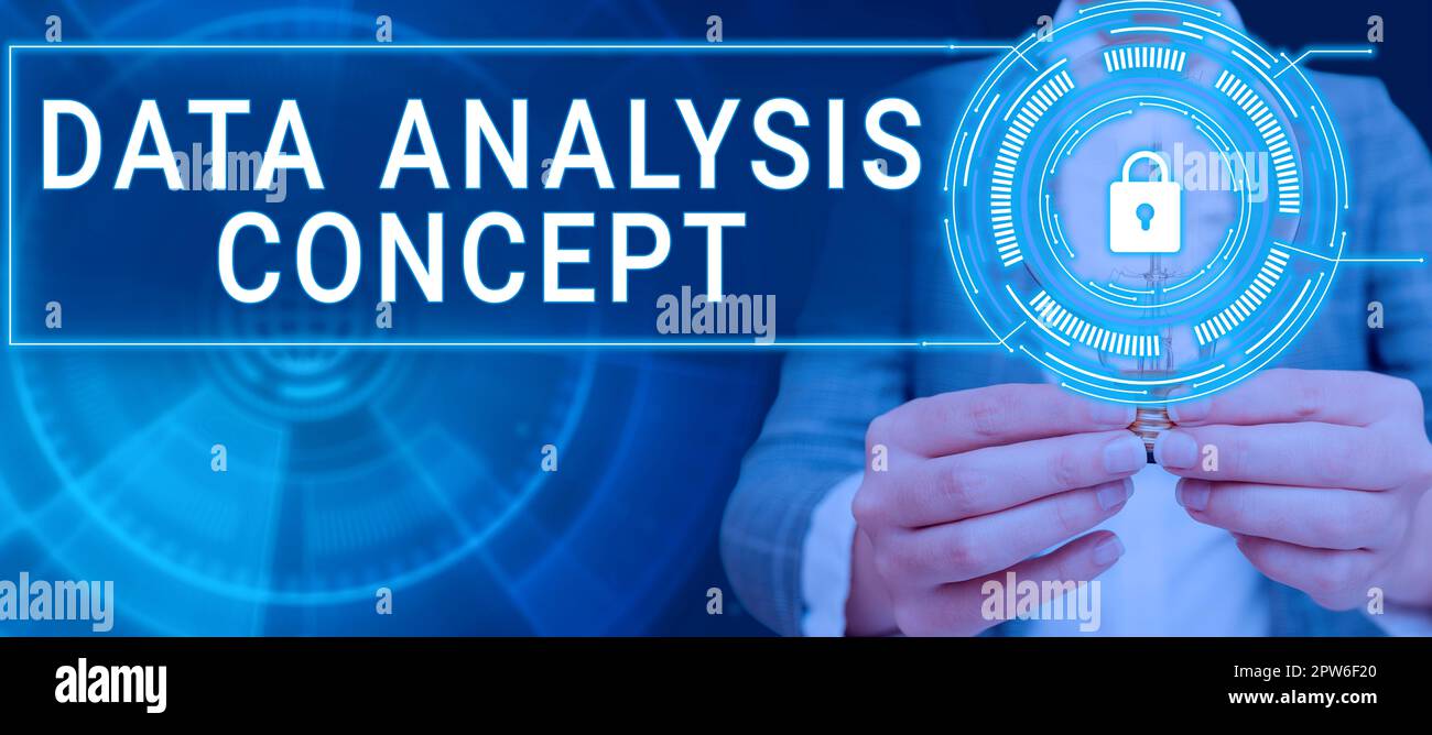 Text Caption Presenting Data Analysis Concept Business Approach Evaluating Data Using