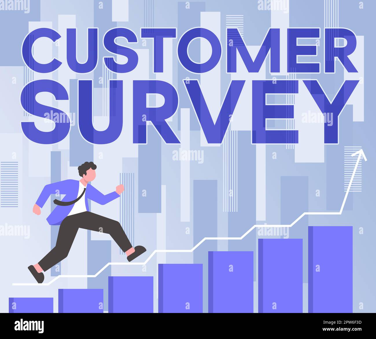 Text caption presenting Customer Survey, Internet Concept source to ...