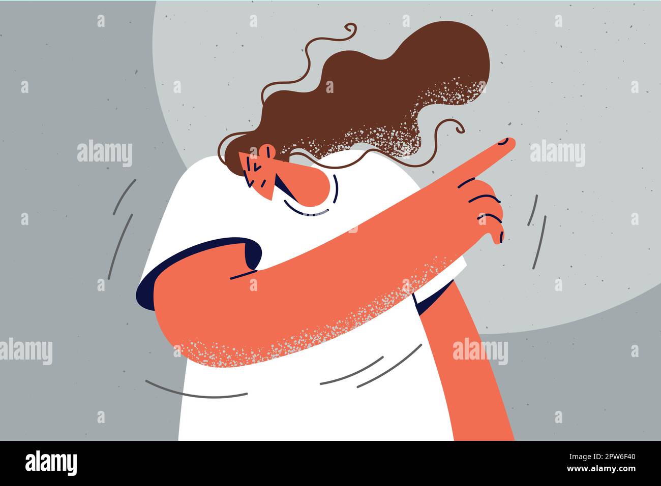 Distress woman Stock Vector Images - Alamy
