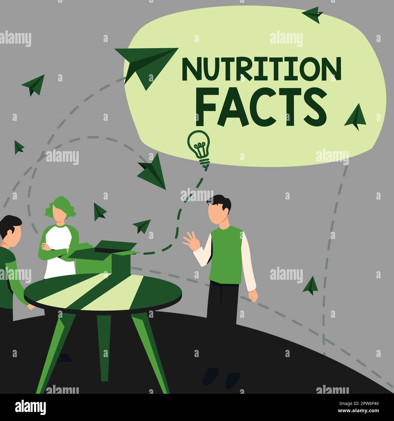 Sign displaying Nutrition Facts, Conceptual photo detailed information ...