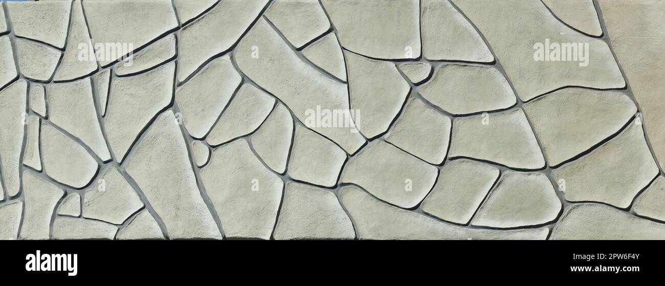 pattern of ancient style design decorative uneven cracked real stone ...
