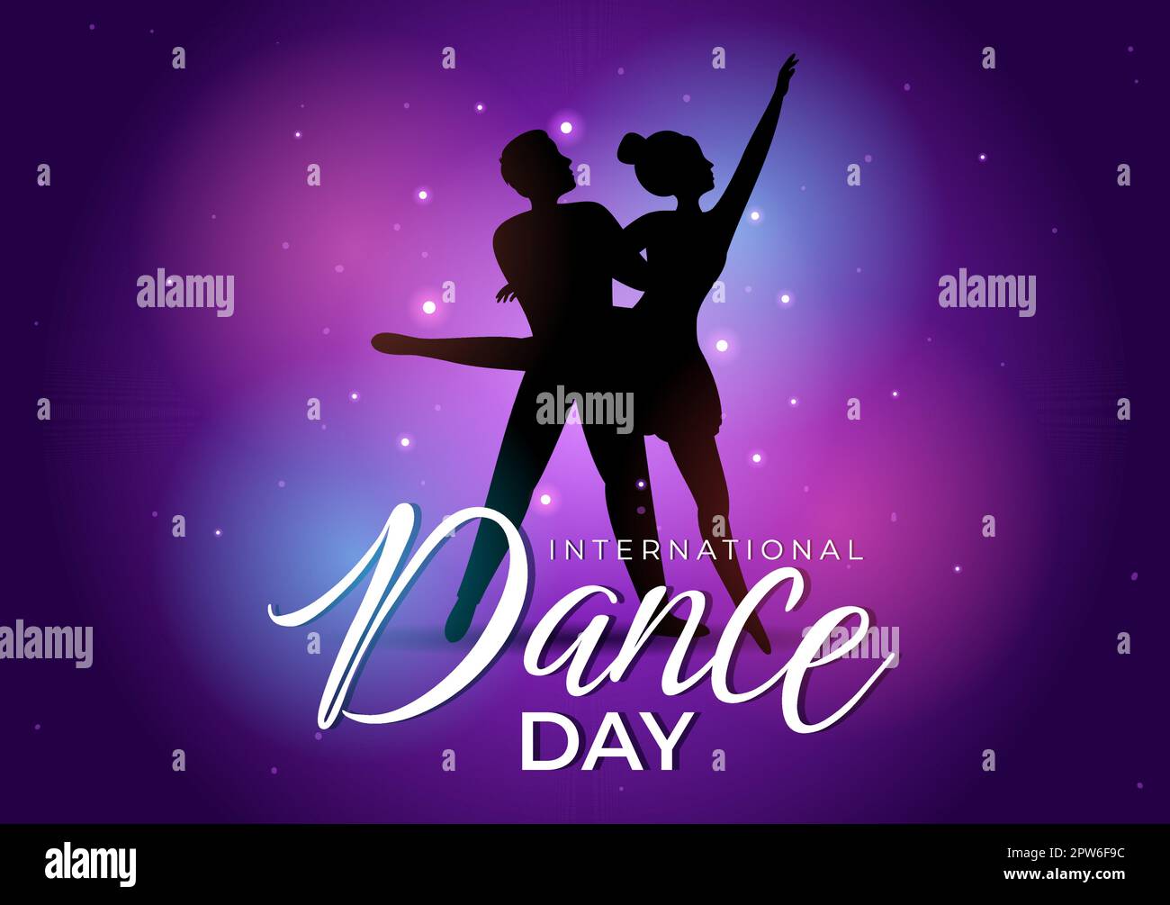 International Dance Day Illustration with Professional Dancing ...