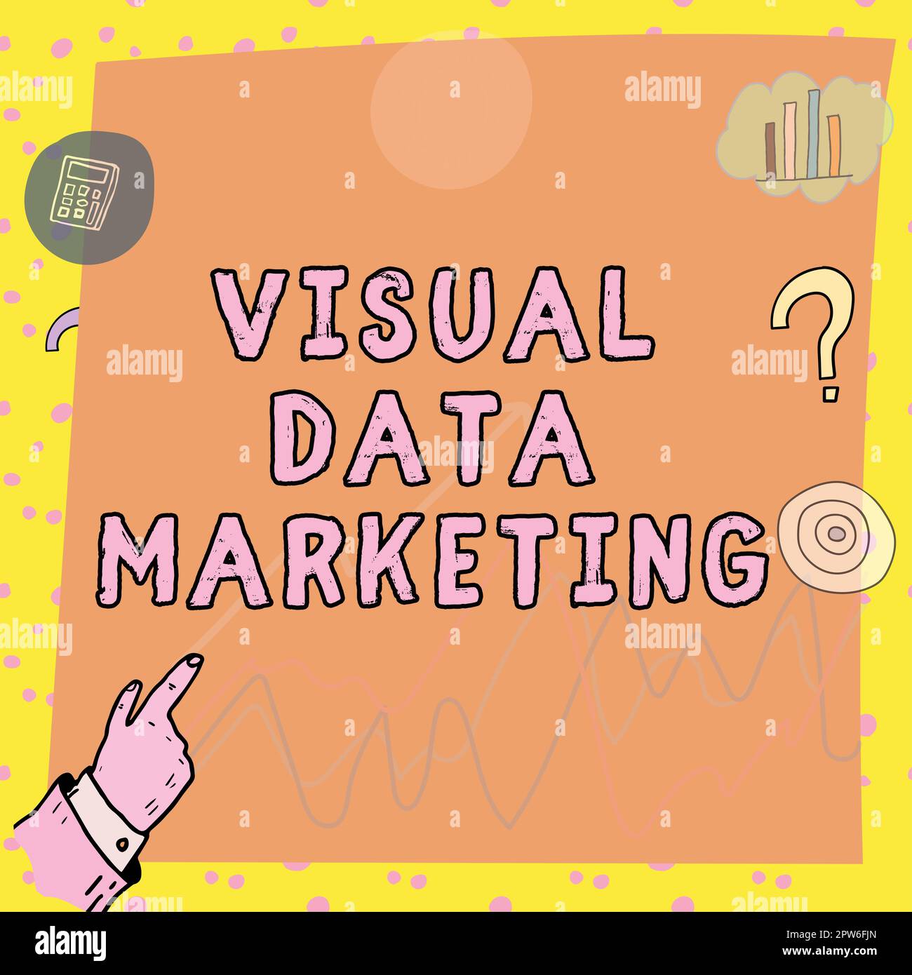 Text showing inspiration Visual Data Marketing, Business showcase Use ...