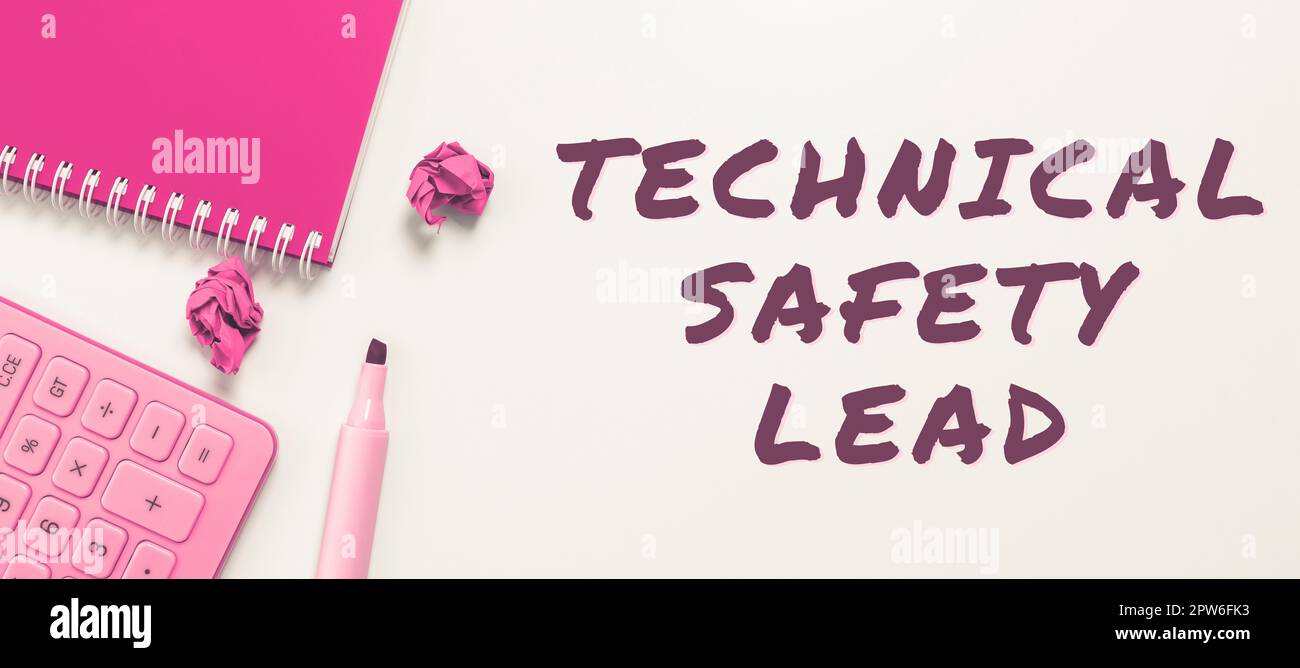 Text showing inspiration Technical Safety Lead, Business concept ...