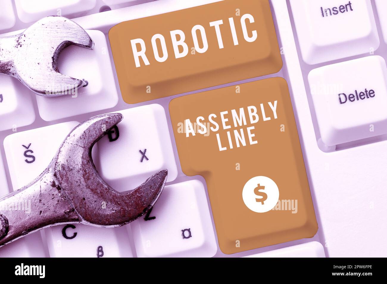 Handwriting text Robotic Assembly Line, Word for use to increase ...