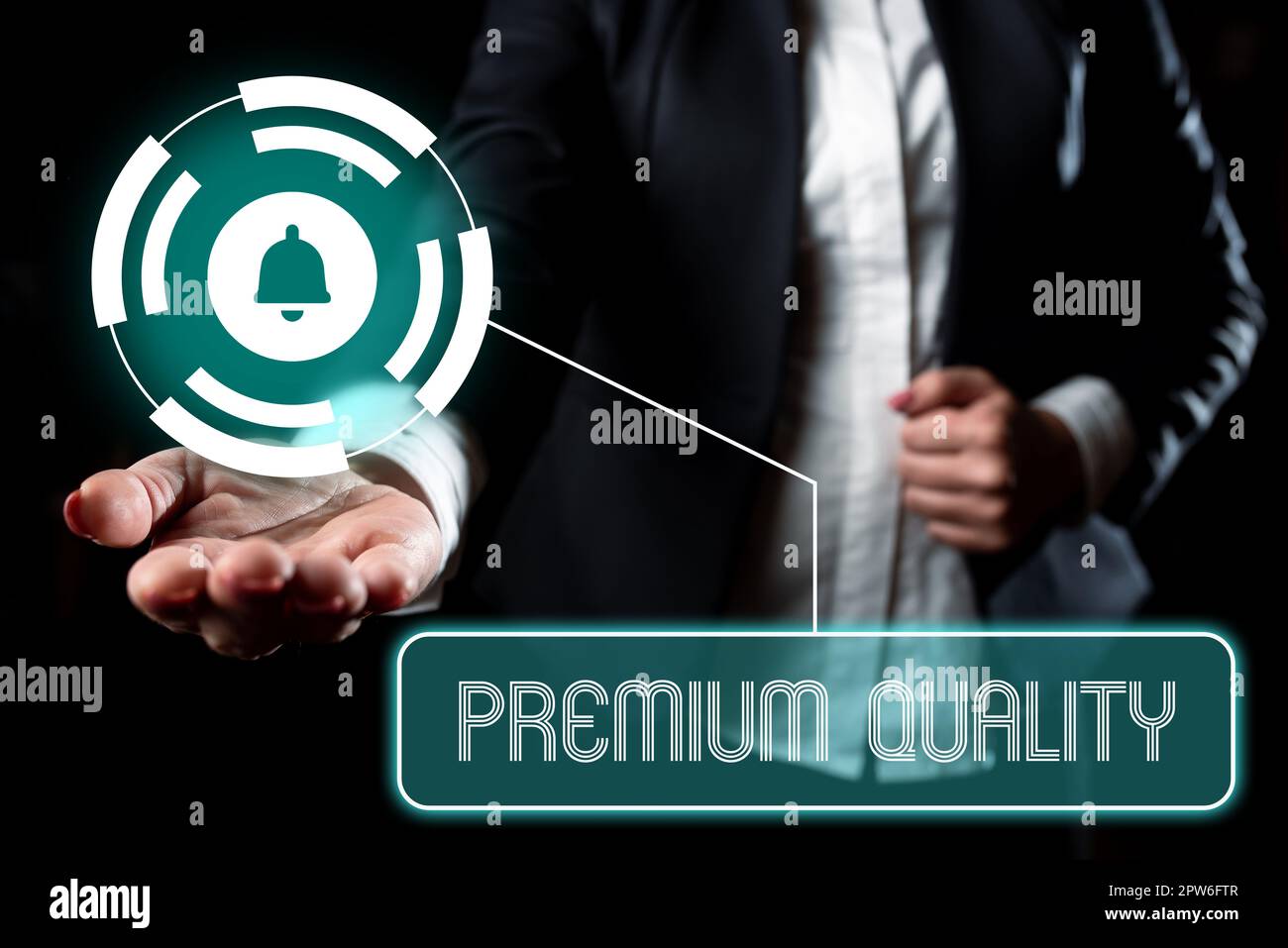 Writing displaying text Premium Quality, Internet Concept something or ...