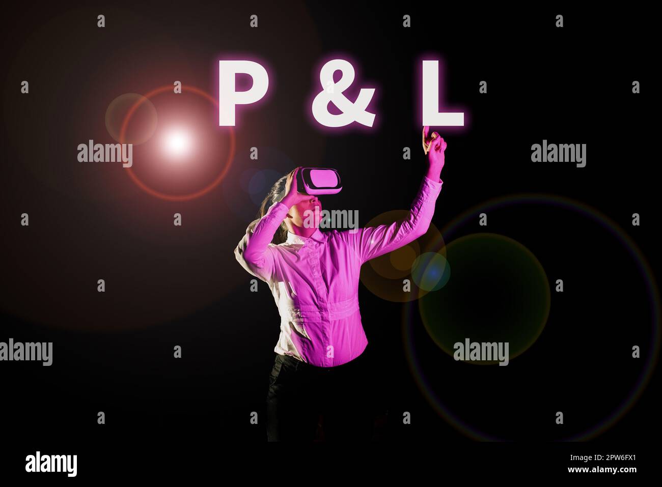 Text showing inspiration P And L, Internet Concept primary financial ...