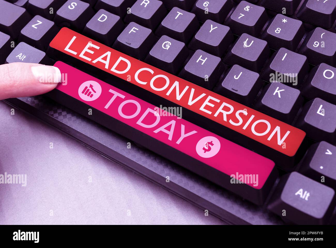 Writing displaying text Lead Conversion, Business concept Process of ...