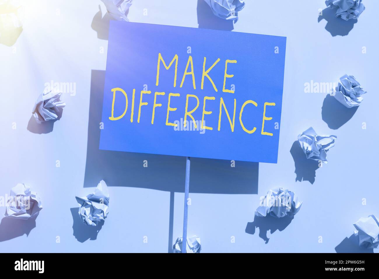 Sign displaying Make Difference, Business showcase to cause a change To ... Sign displaying Make Difference, Business showcase to cause a change To ...