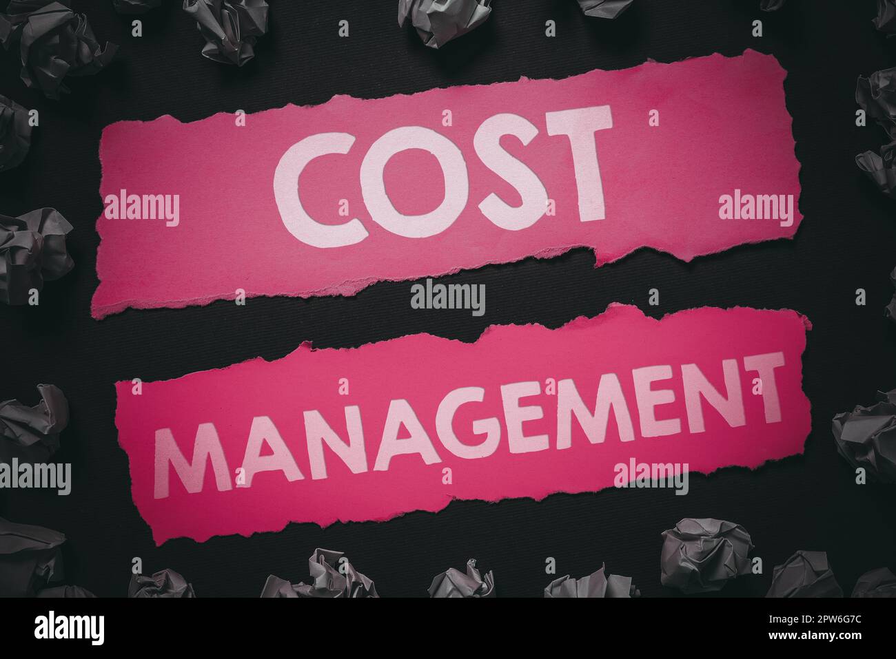 Hand writing sign Cost Management, Conceptual photo process of planning ...