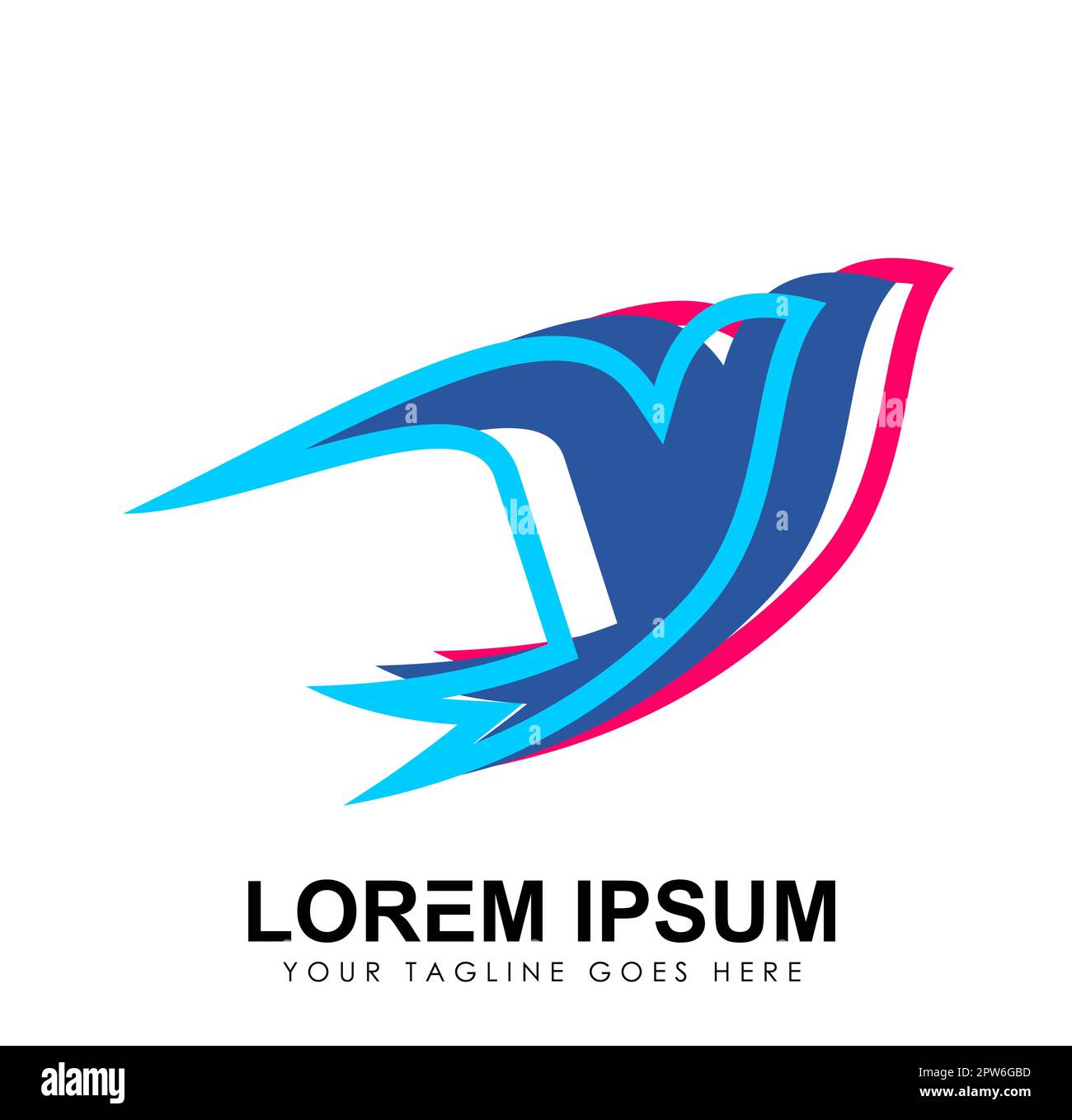 Swallow Bird Logo Vector icon Stock Vector Image & Art - Alamy